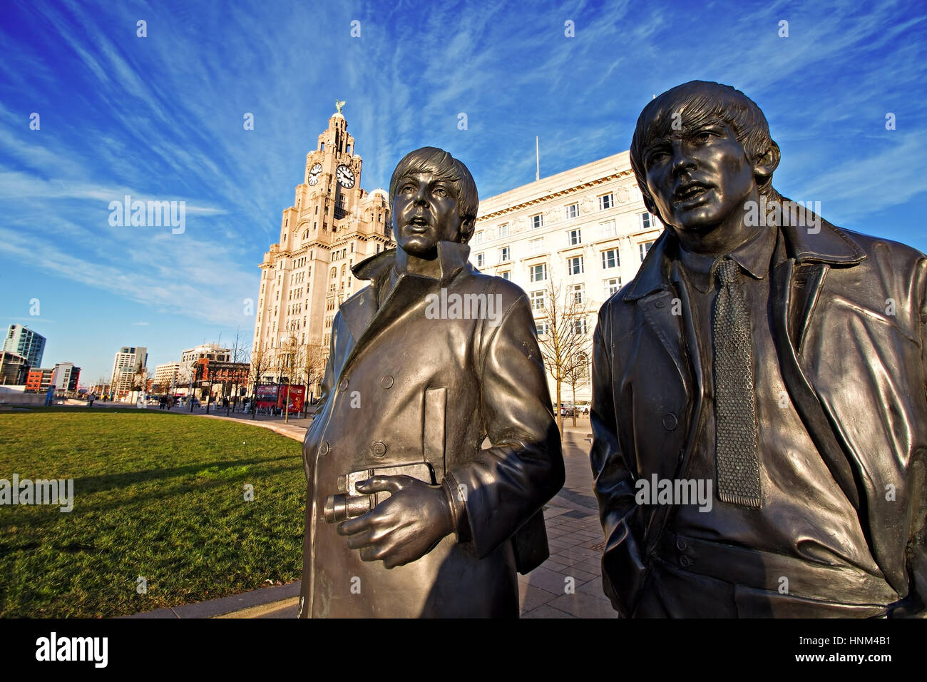Beatles statue liverpool the fab 4 hi-res stock photography and images ...