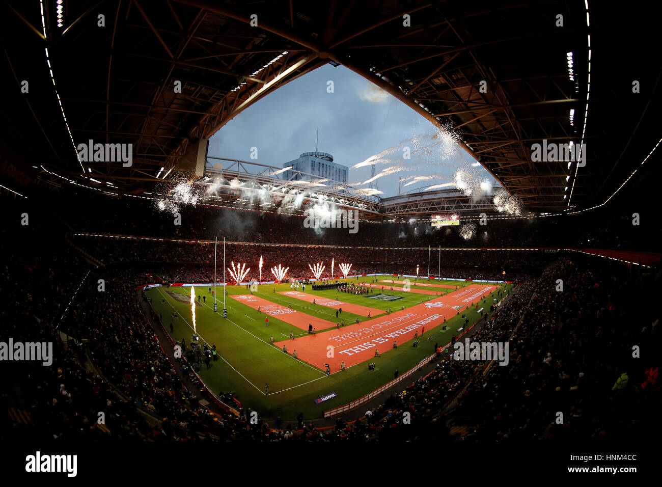General view of the Principality Stadium during the RBS 6 Nations match ...