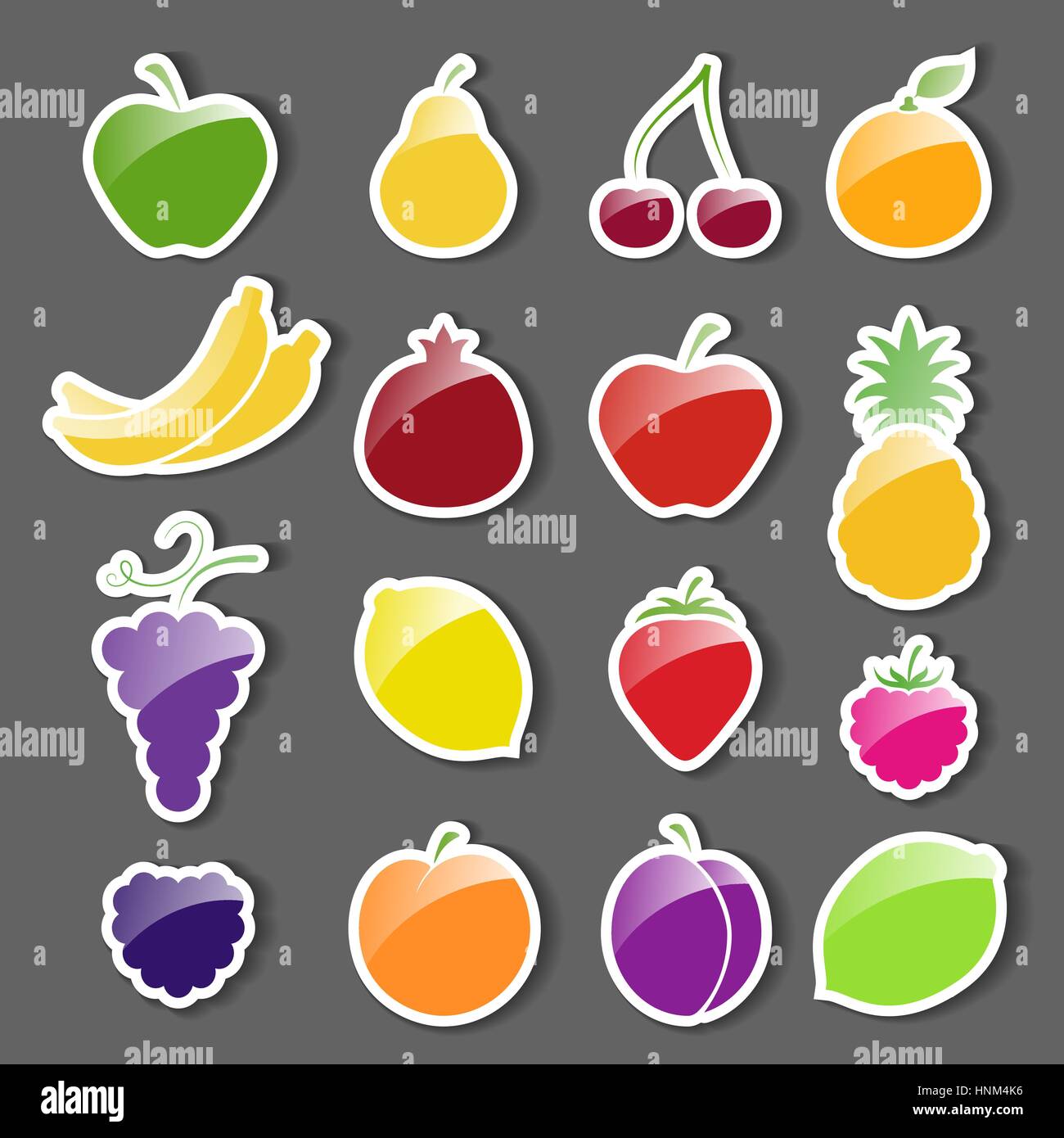 Pear sticker Stock Vector Images - Alamy