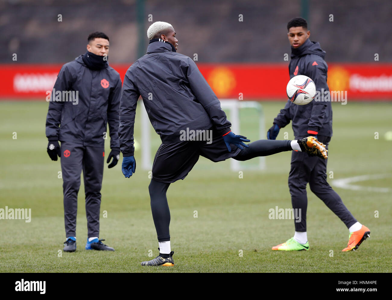 Manchester United's Paul Pogba during the training session at the Aon ...