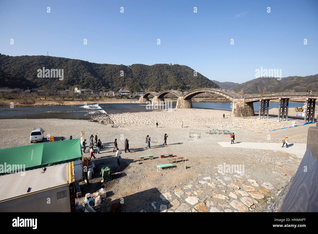 The Kintai Bridge (錦帯橋 Kintai-kyō?) is a historical wooden arch bridge ...