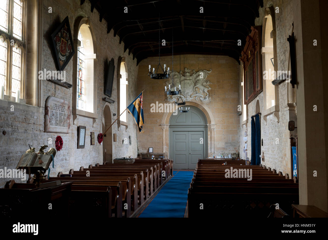 St. Mary`s Church, Temple Guiting, Gloucestershire, England, UK Stock ...