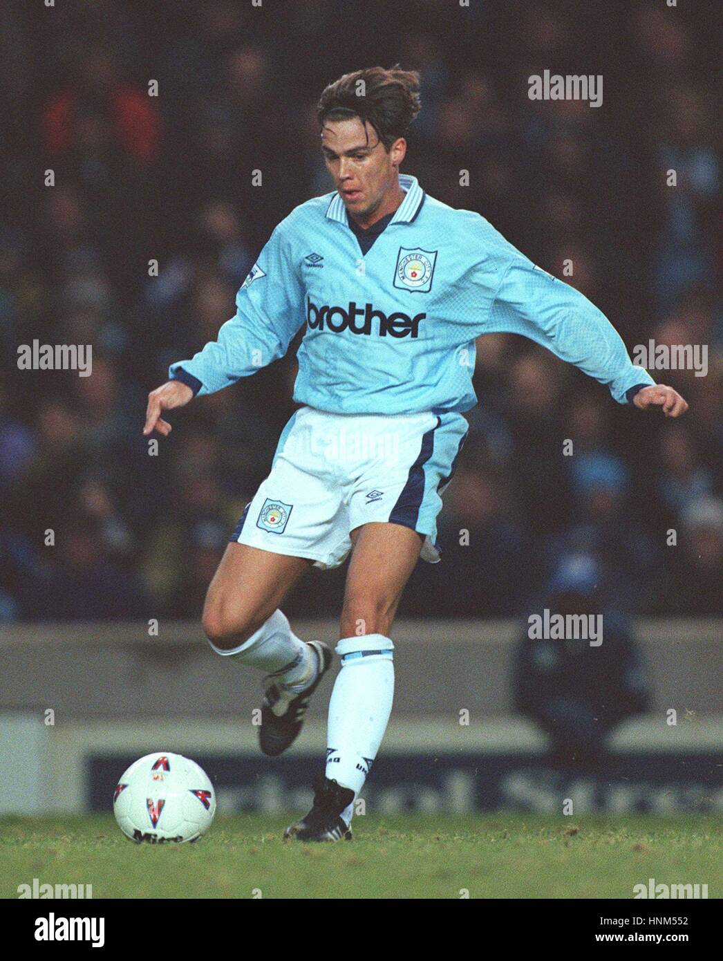 RONNIE EKELUND MANCHESTER CITY FC 02 January 1996 Stock Photo - Alamy