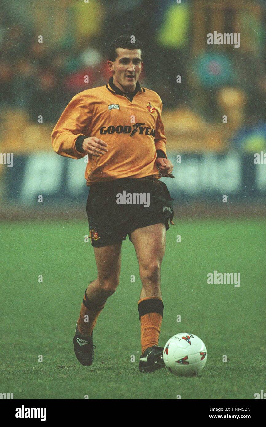 VINNY SAMWAYS WOLVERHAMPTON WANDERERS FC 10 January 1996 Stock Photo ...