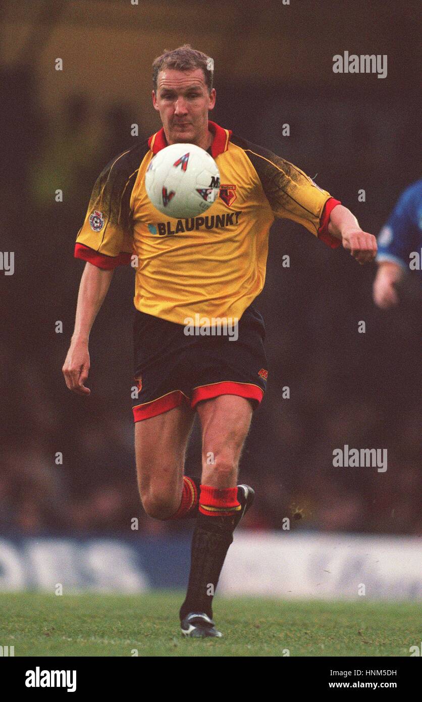 COLIN FOSTER WATFORD FC 11 January 1996 Stock Photo - Alamy