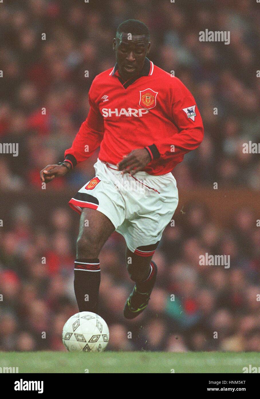 ANDY COLE MANCHESTER UNITED FC 22 January 1996 Stock Photo - Alamy