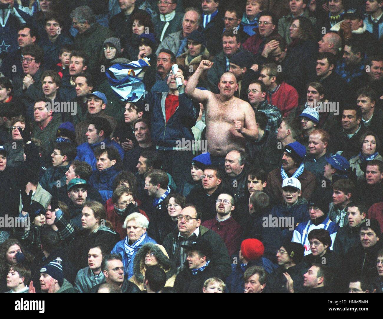 TANGO MAN SHEFFIELD WEDNESDAY SUPPORTER 22 January 1996 Stock Photo - Alamy