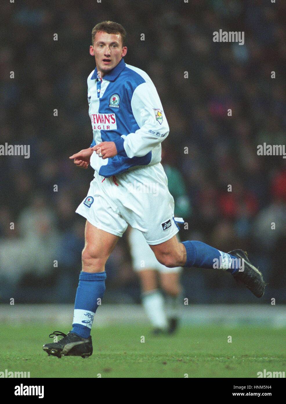 BILLY MCKINLAY BLACKBURN ROVERS FC 22 January 1996 Stock Photo - Alamy