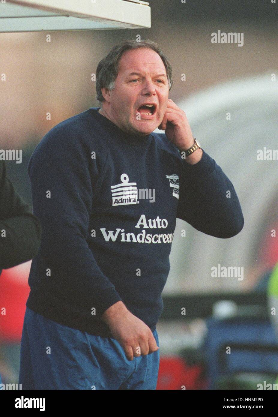 BARRY FRY BIRMINGHAM CITY FC MANAGER 24 January 1996 Stock Photo - Alamy