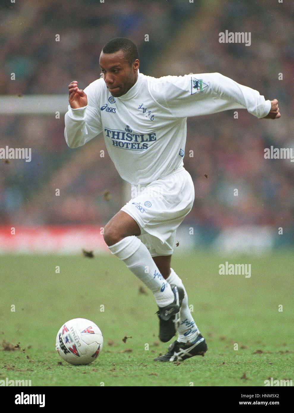 RODNEY WALLACE LEEDS UNITED FC 07 February 1996 Stock Photo - Alamy