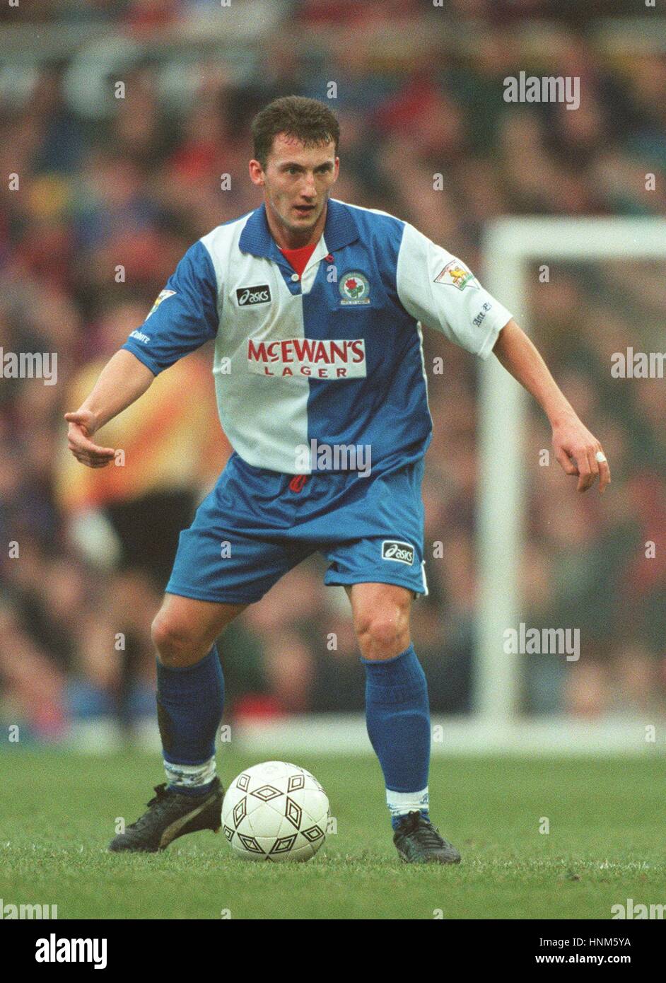 BILLY MCKINLAY BLACKBURN ROVERS FC 11 February 1996 Stock Photo - Alamy