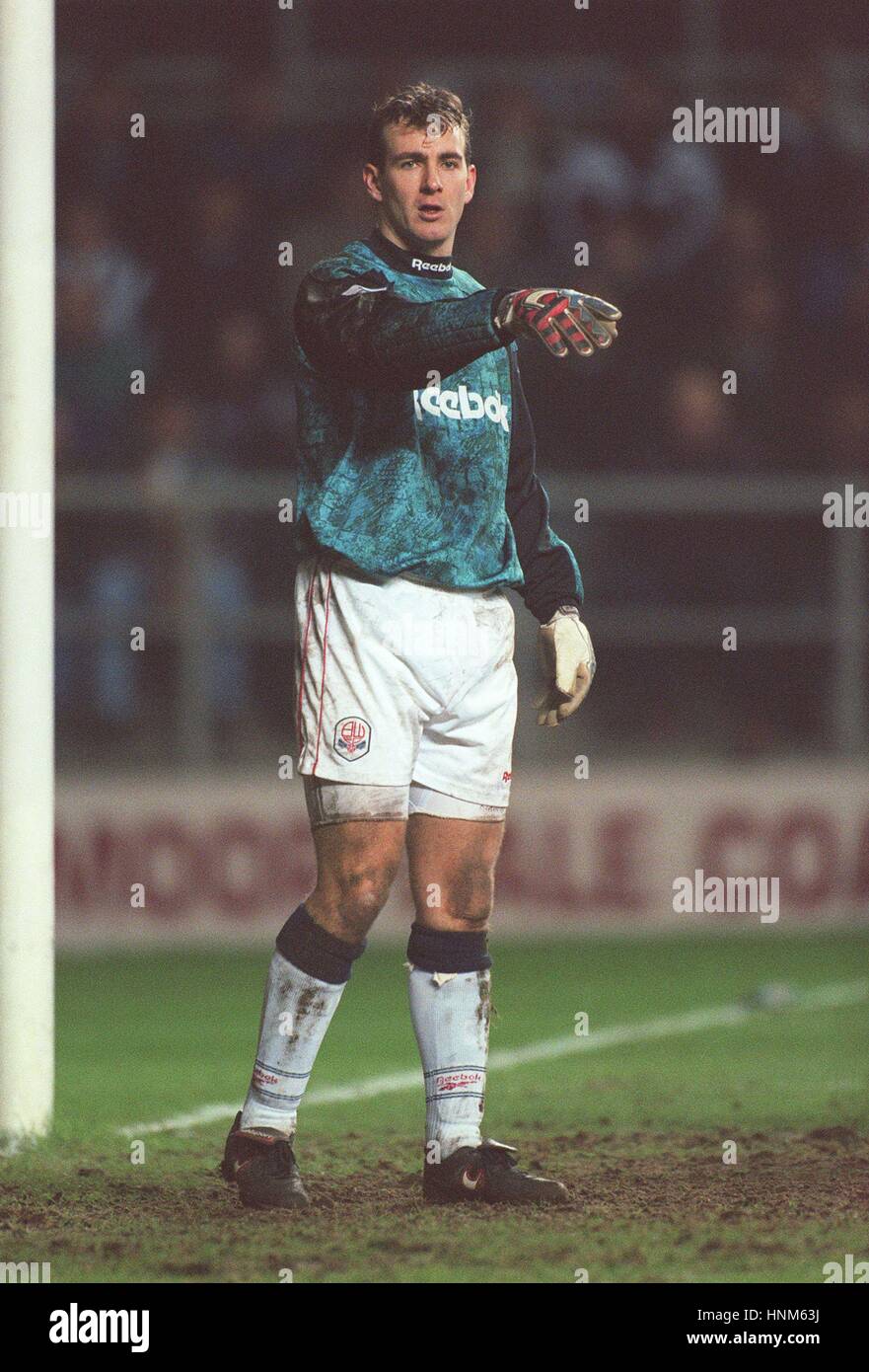 KEITH BRANAGAN BOLTON WANDERERS FC 19 February 1996 Stock Photo - Alamy