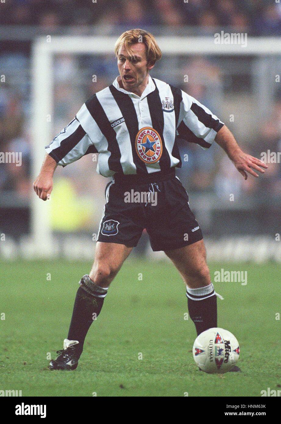 JOHN BERESFORD NEWCASTLE UNITED FC 19 February 1996 Stock Photo - Alamy