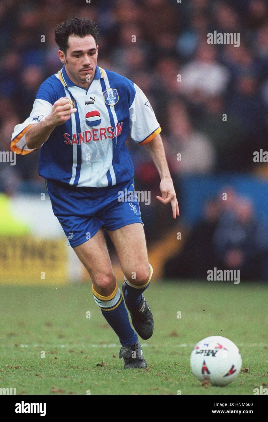 GUY WHITTINGHAM SHEFFIELD WEDNESDAY FC 20 February 1996 Stock Photo - Alamy