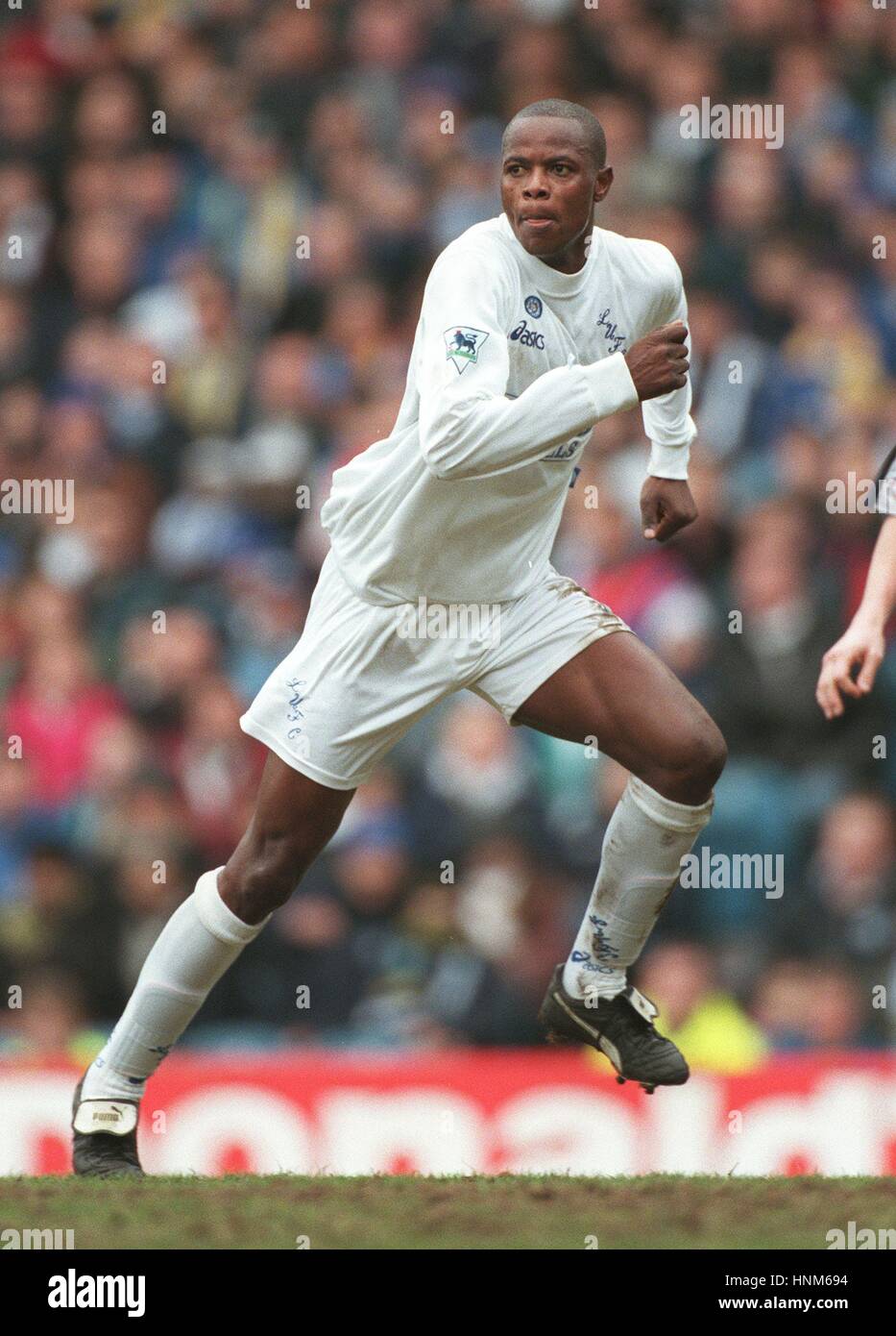 PHIL MASINGA LEEDS UNITED FC 26 February 1996 Stock Photo - Alamy