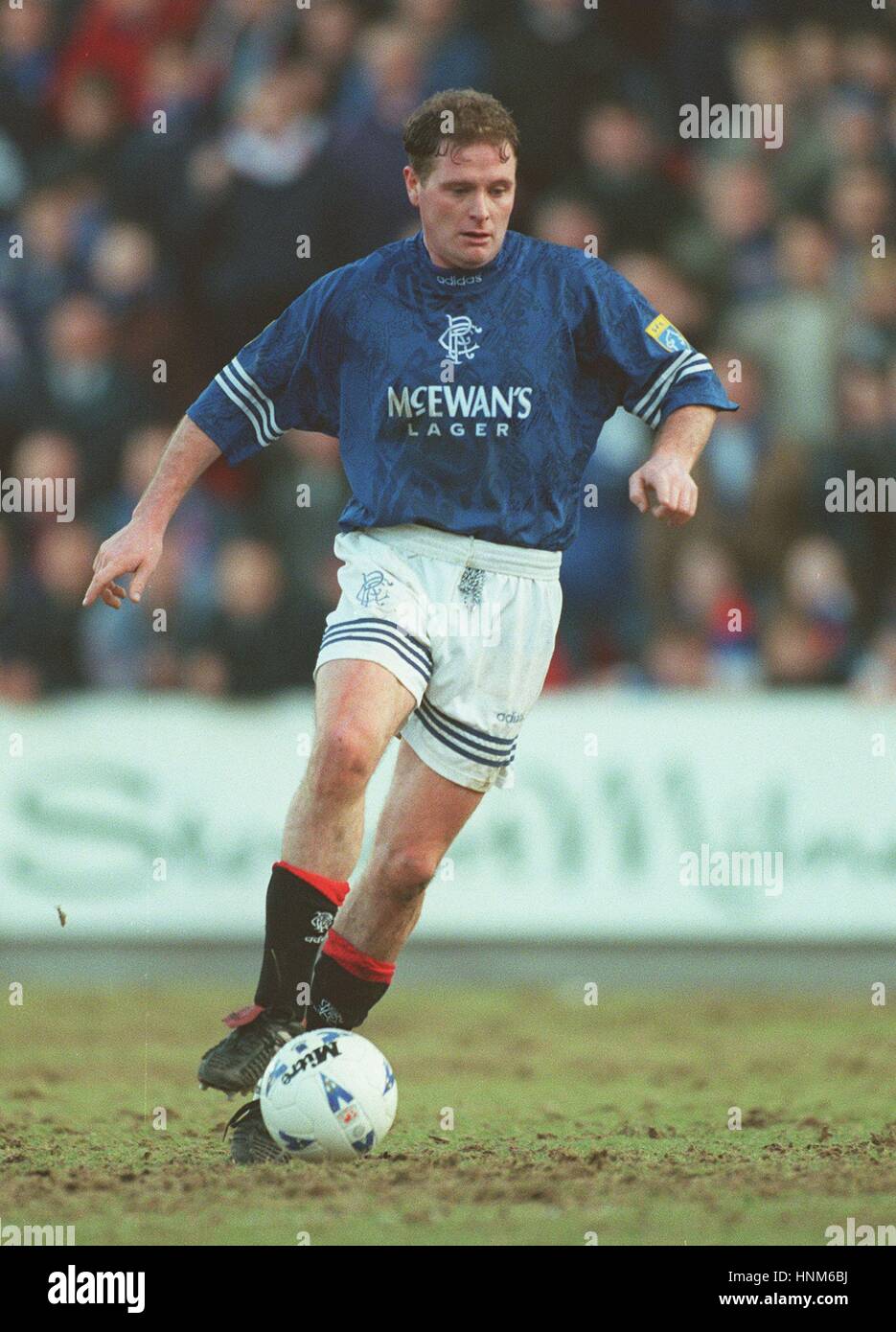 PAUL GASCOIGNE GLASGOW RANGERS FC 27 February 1996 Stock Photo - Alamy