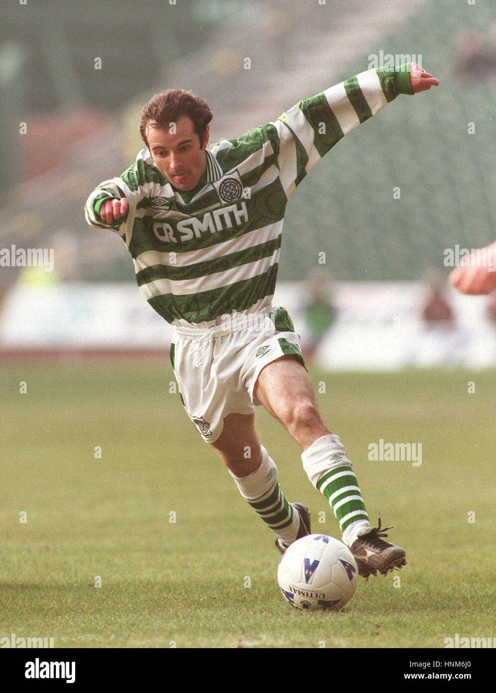 BRIAN MCLAUGHLIN GLASGOW CELTIC FC 11 March 1996 Stock Photo - Alamy