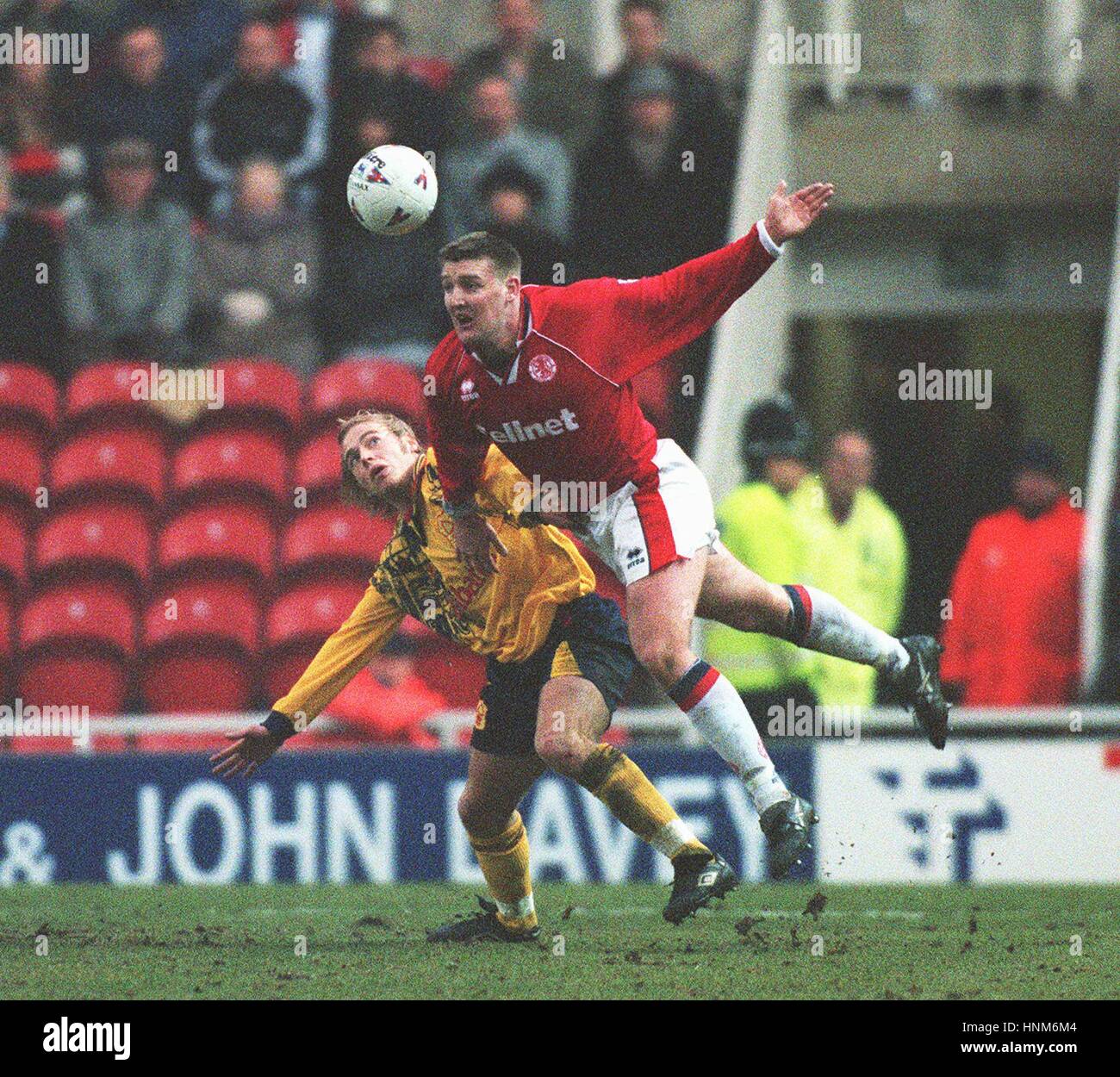 JAMIE POLLOCK & PAUL MCGREGOR MIDDLESBROUGH V FORREST 19 March 1996 ...