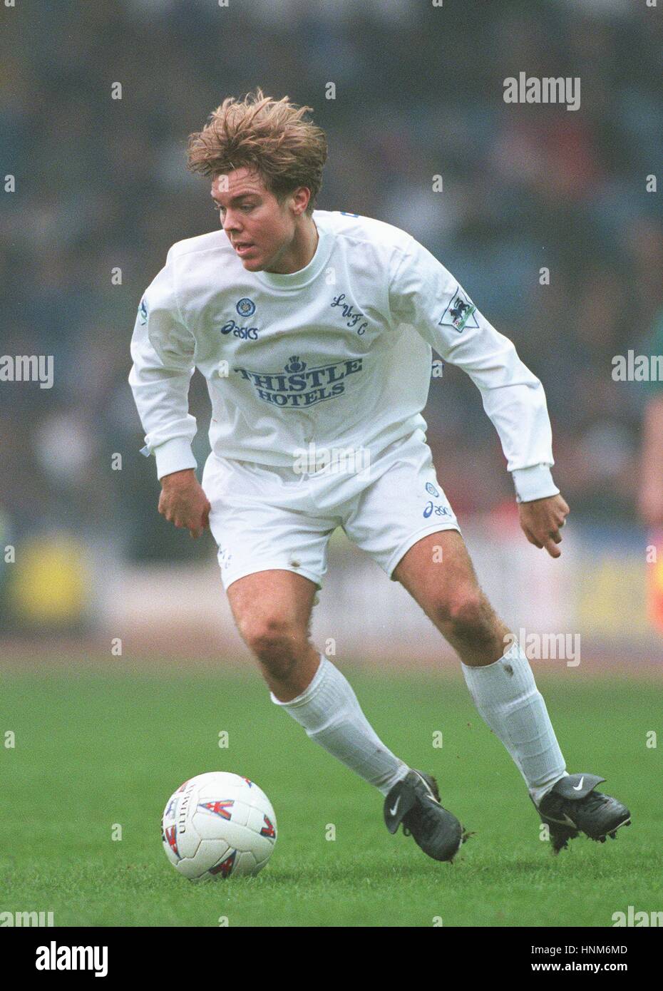 TOMAS BROLIN LEEDS UNITED FC 19 March 1996 Stock Photo - Alamy