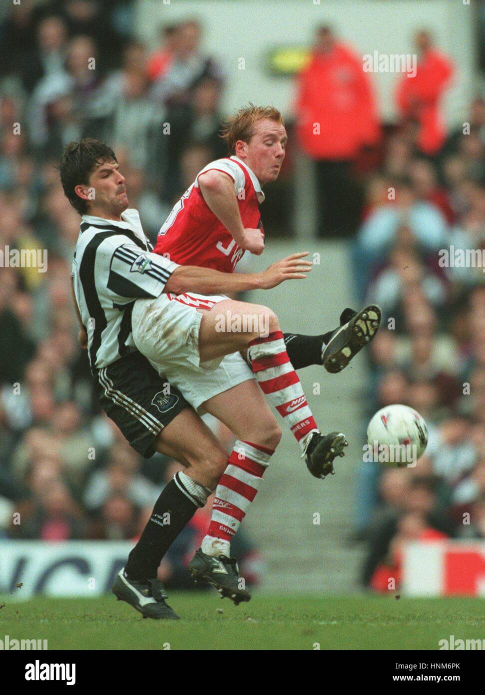 JOHN HARTSON & PHILIPPE ALBERT ARSENAL V NEWCASTLE 26 March 1996 Stock ...