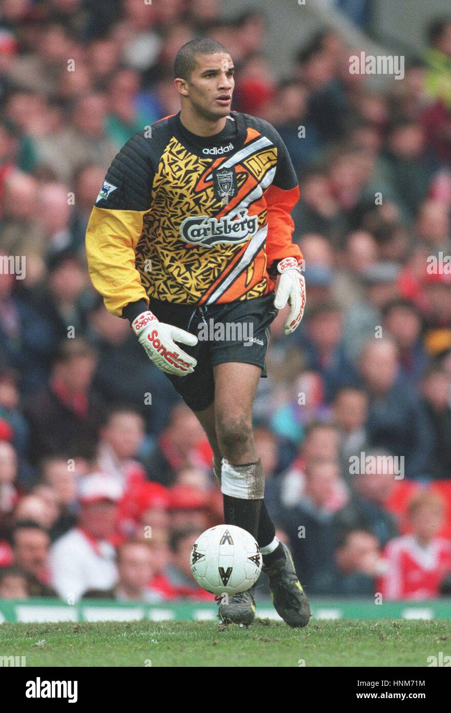 DAVID JAMES LIVERPOOL FC 04 April 1996 Stock Photo - Alamy