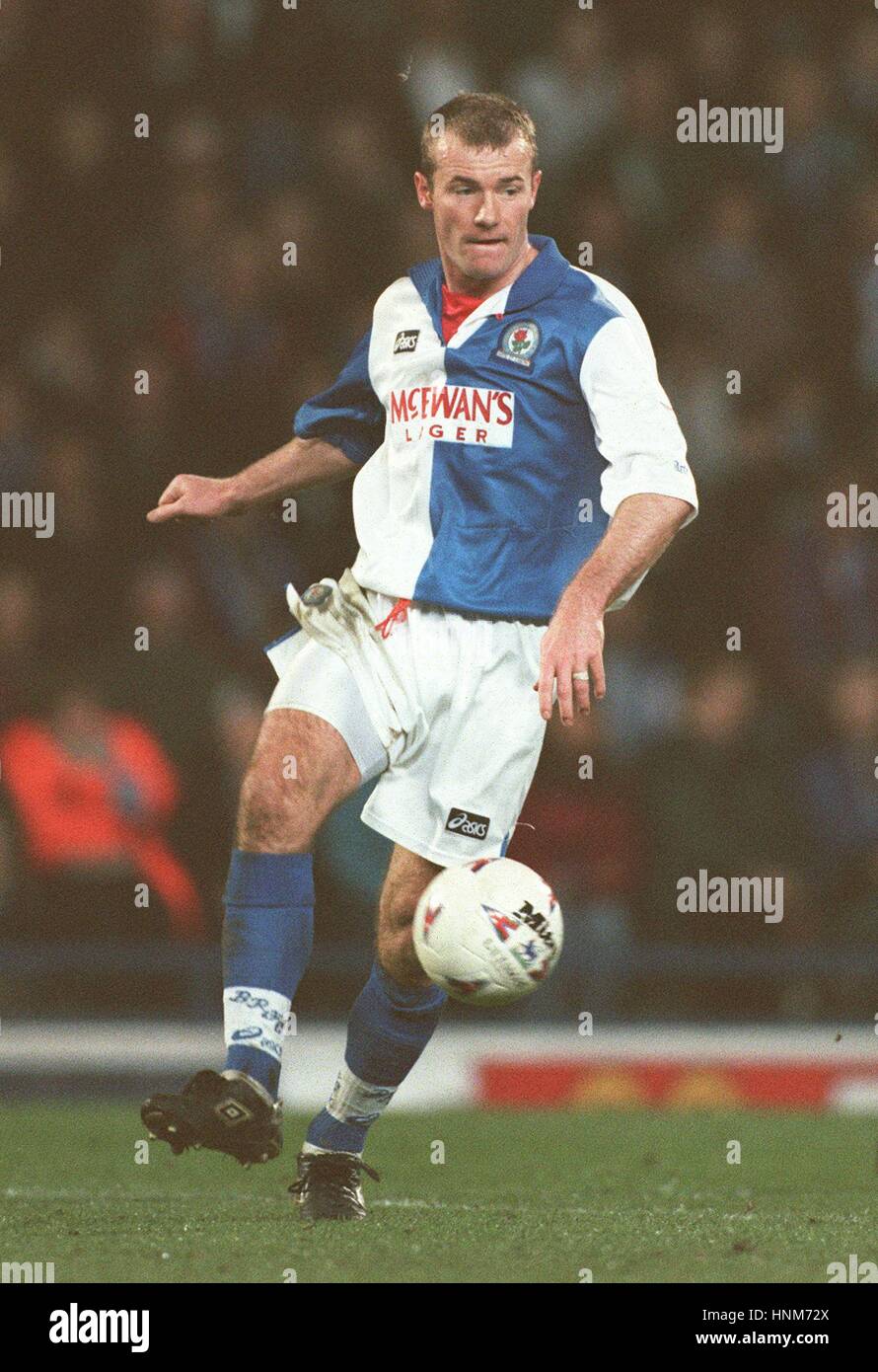 ALAN SHEARER BLACKBURN ROVERS FC 09 April 1996 Stock Photo - Alamy