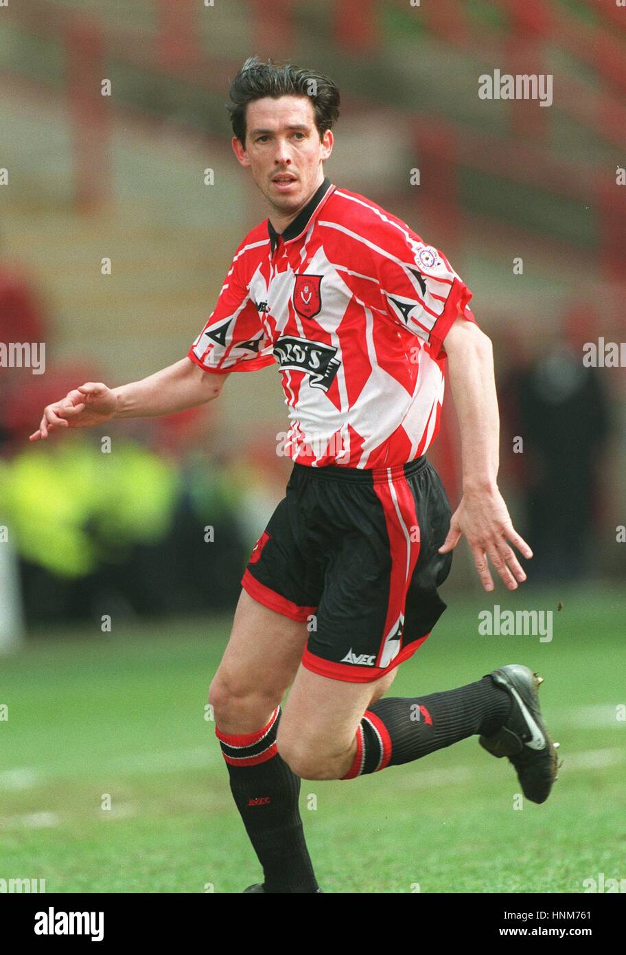 GARY ABLETT SHEFFIELD UNITED FC 15 April 1996 Stock Photo - Alamy