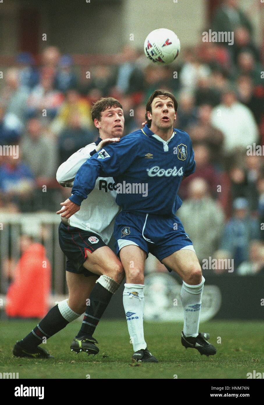 CRAIG BURLEY & ALAN THOMPSON BOLTON W V CHELSEA 20 April 1996 Stock ...