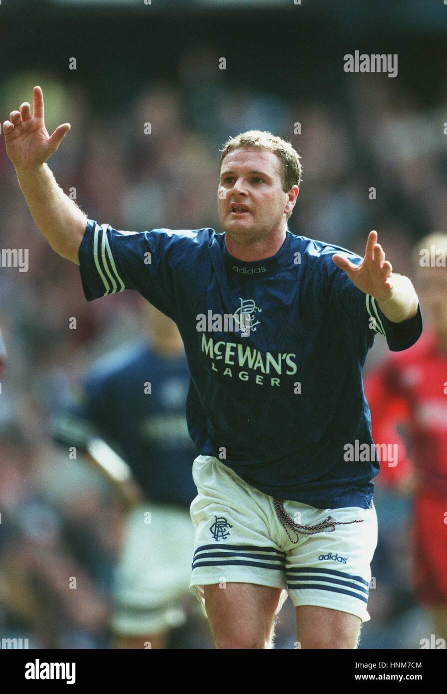 PAUL GASCOIGNE GLASGOW RANGERS FC 30 April 1996 Stock Photo - Alamy