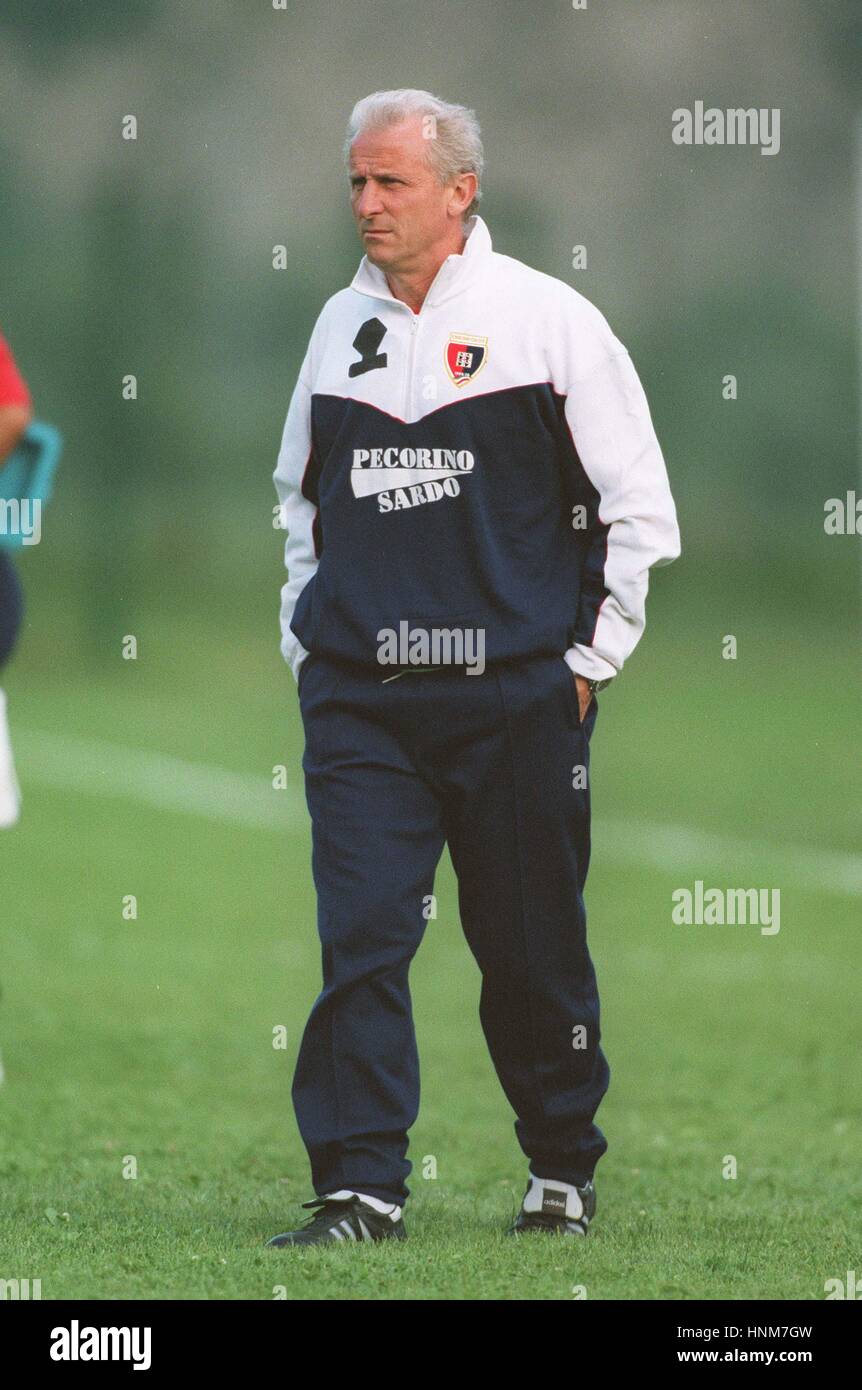 GIOVANNI TRAPATTONI ITALIAN CLUB FOOTBALL COACH 12 May 1996 Stock Photo ...