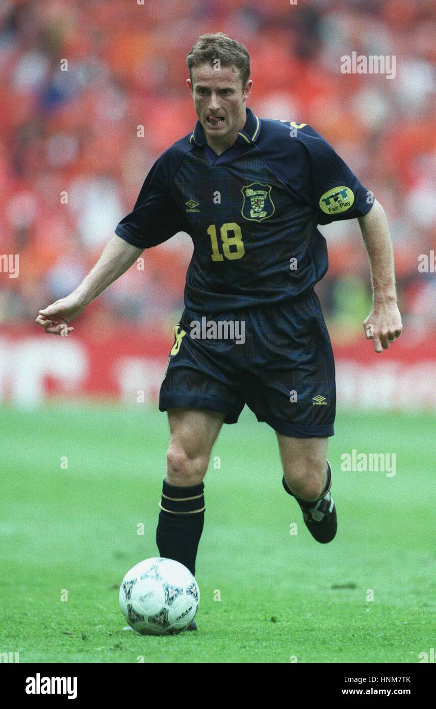 KEVIN GALLACHER SCOTLAND & BLACKBURN ROVERS FC 11 June 1996 Stock Photo ...