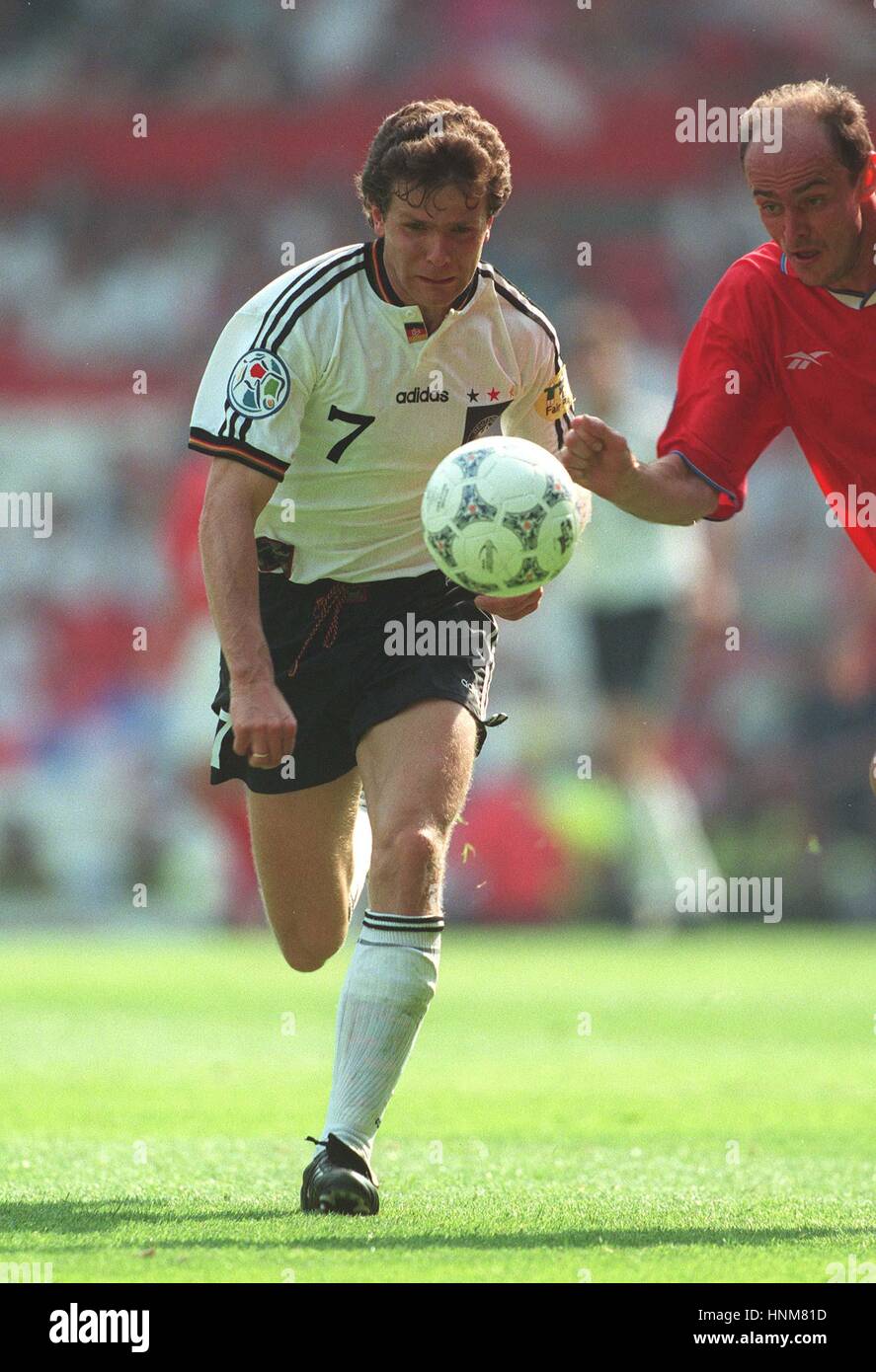 ANDREAS MOLLER GERMANY & BORUSSIA DORTMUND FC 18 June 1996 Stock Photo ...