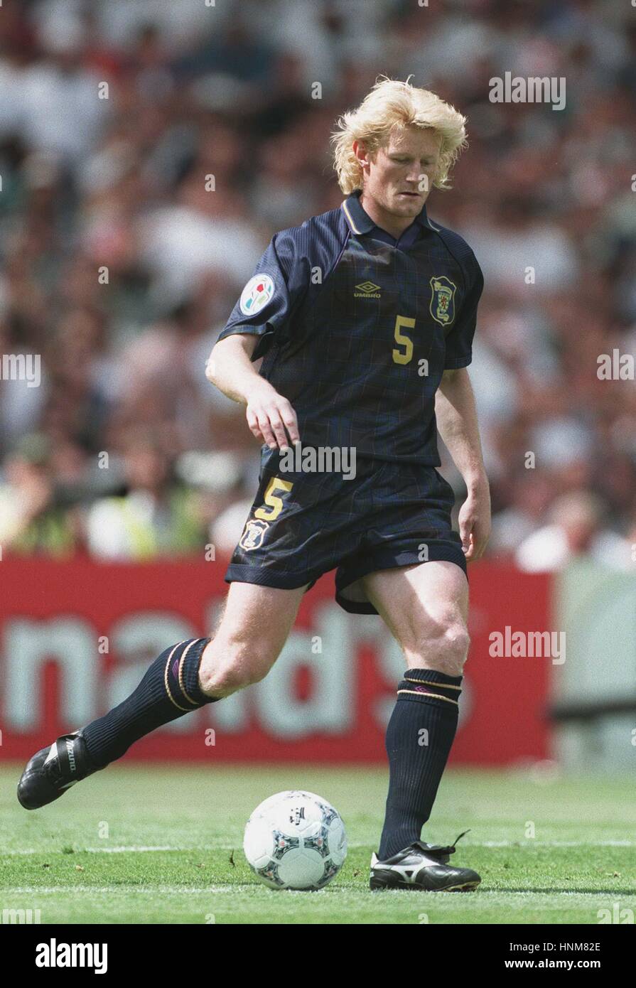COLIN HENDRY SCOTLAND & BLACKBURN ROVERS FC 18 June 1996 Stock Photo ...