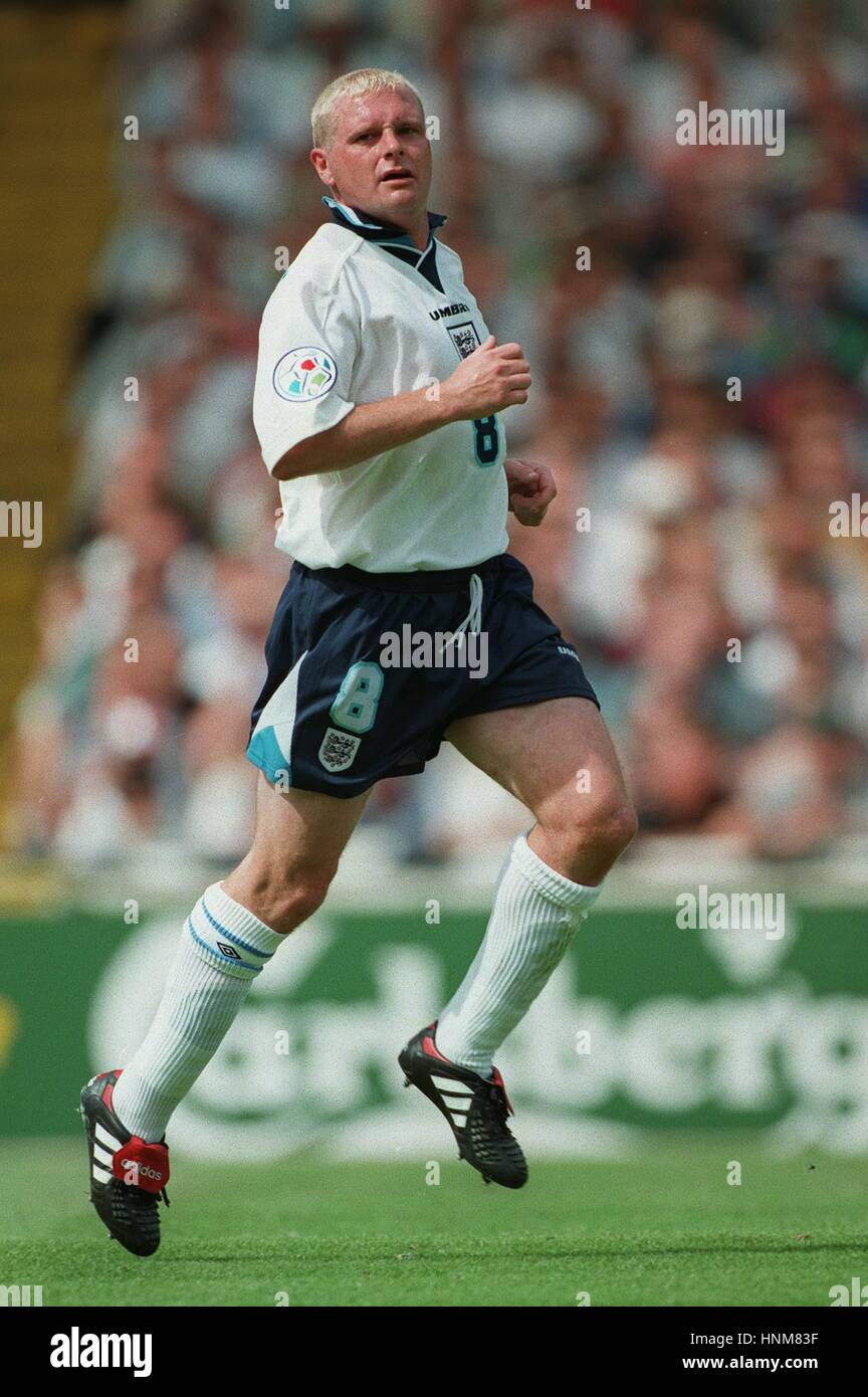 PAUL GASCOIGNE ENGLAND & GLASGOW RANGERS FC 17 June 1996 Stock Photo ...