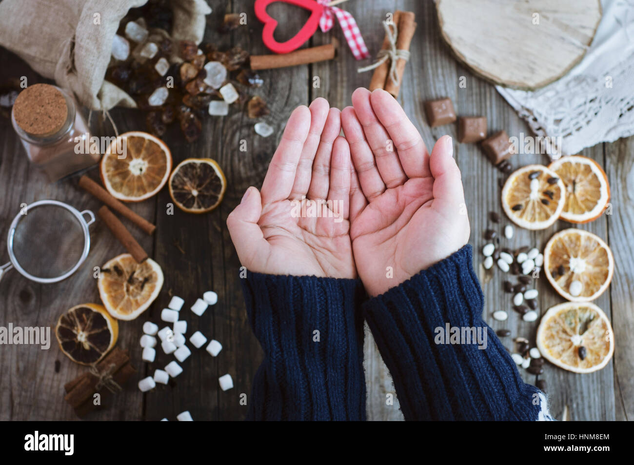 Two open empty hands palms hi-res stock photography and images - Alamy