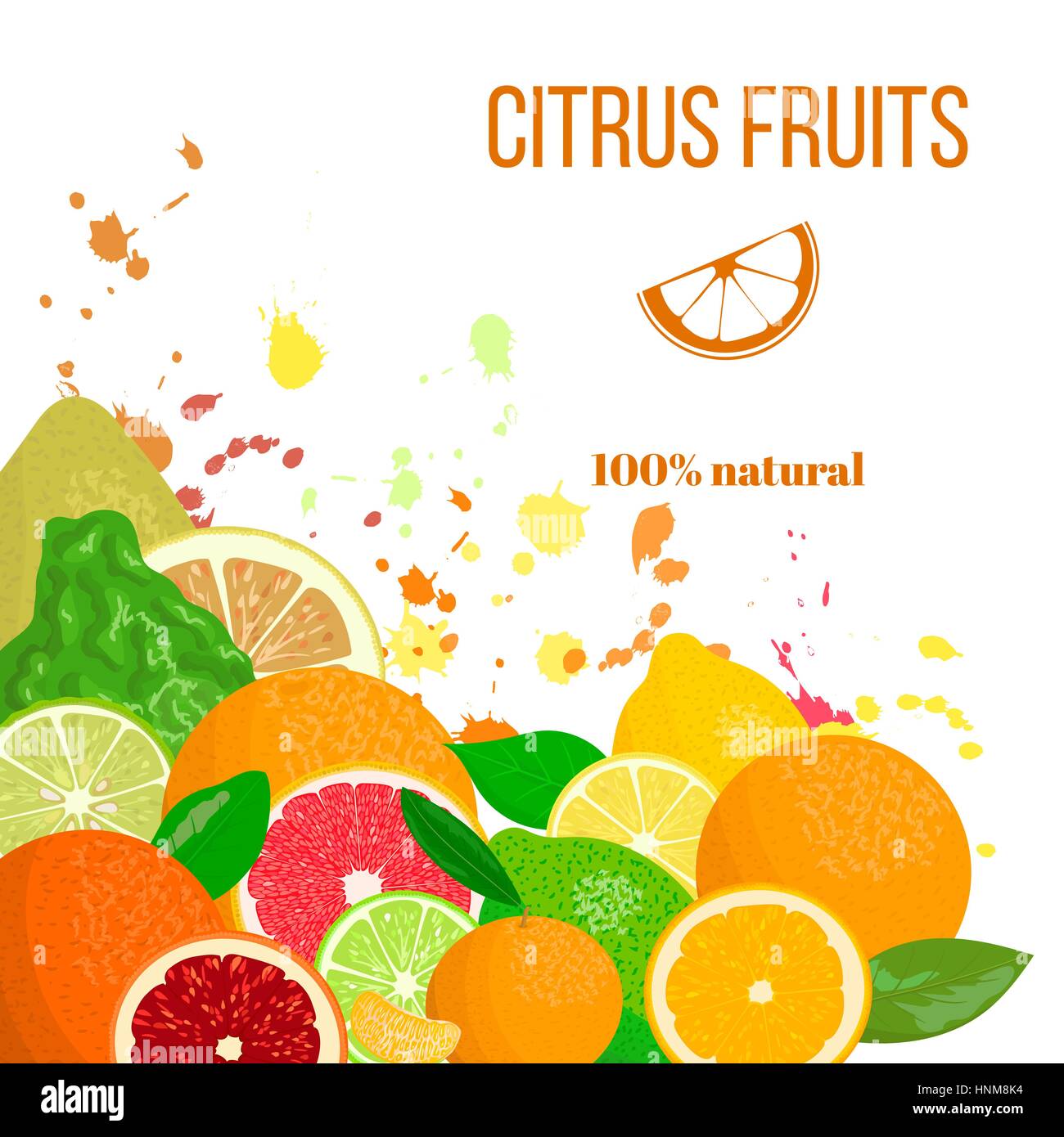 Natural cosmetics orange Stock Vector Images - Alamy