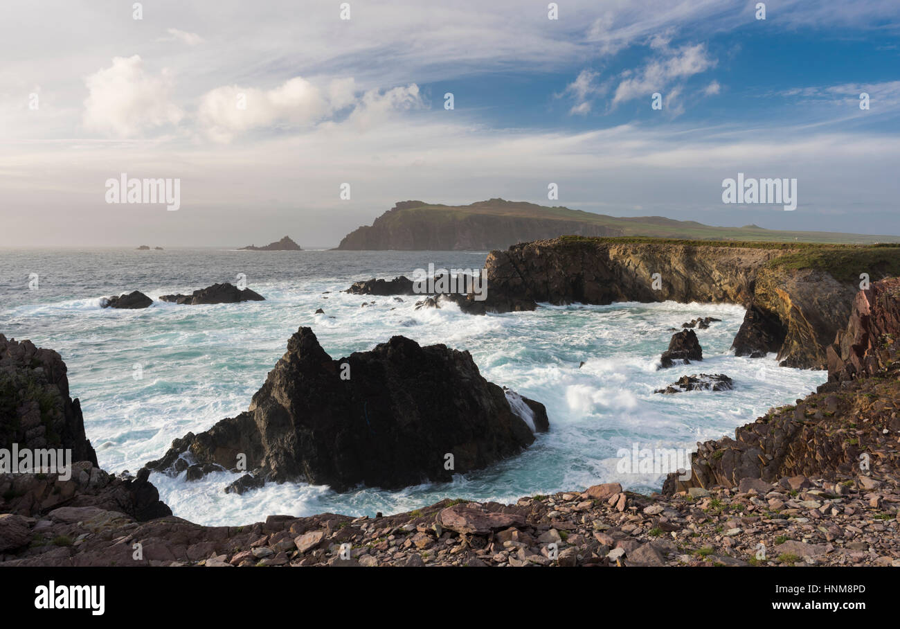 Looking towards Sybil Head across a very choppy sea with beautiful ...