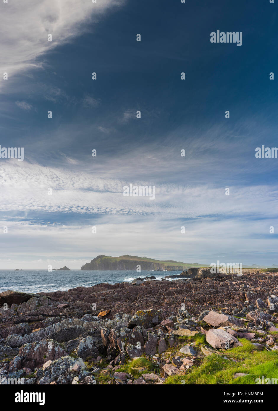 Looking towards Sybil Head across a very choppy sea with beautiful ...