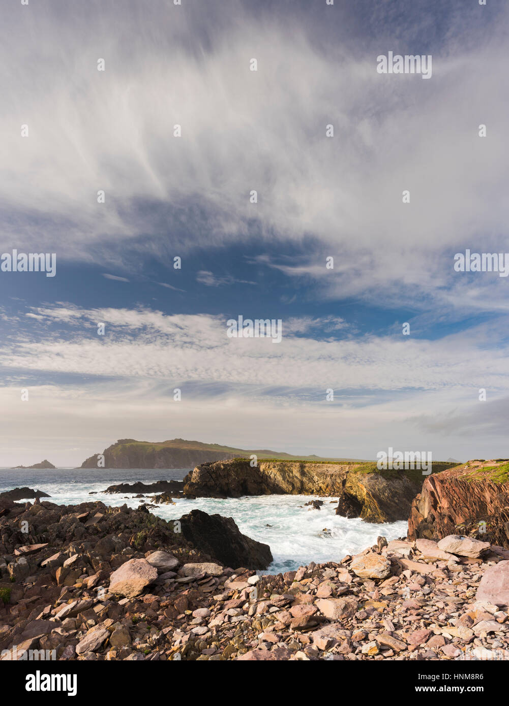 Looking towards Sybil Head across a very choppy sea with beautiful ...