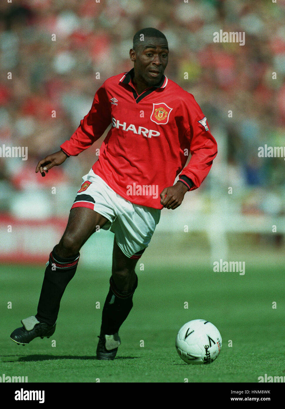 ANDY COLE MANCHESTER UNITED FC 10 January 1995 Stock Photo - Alamy