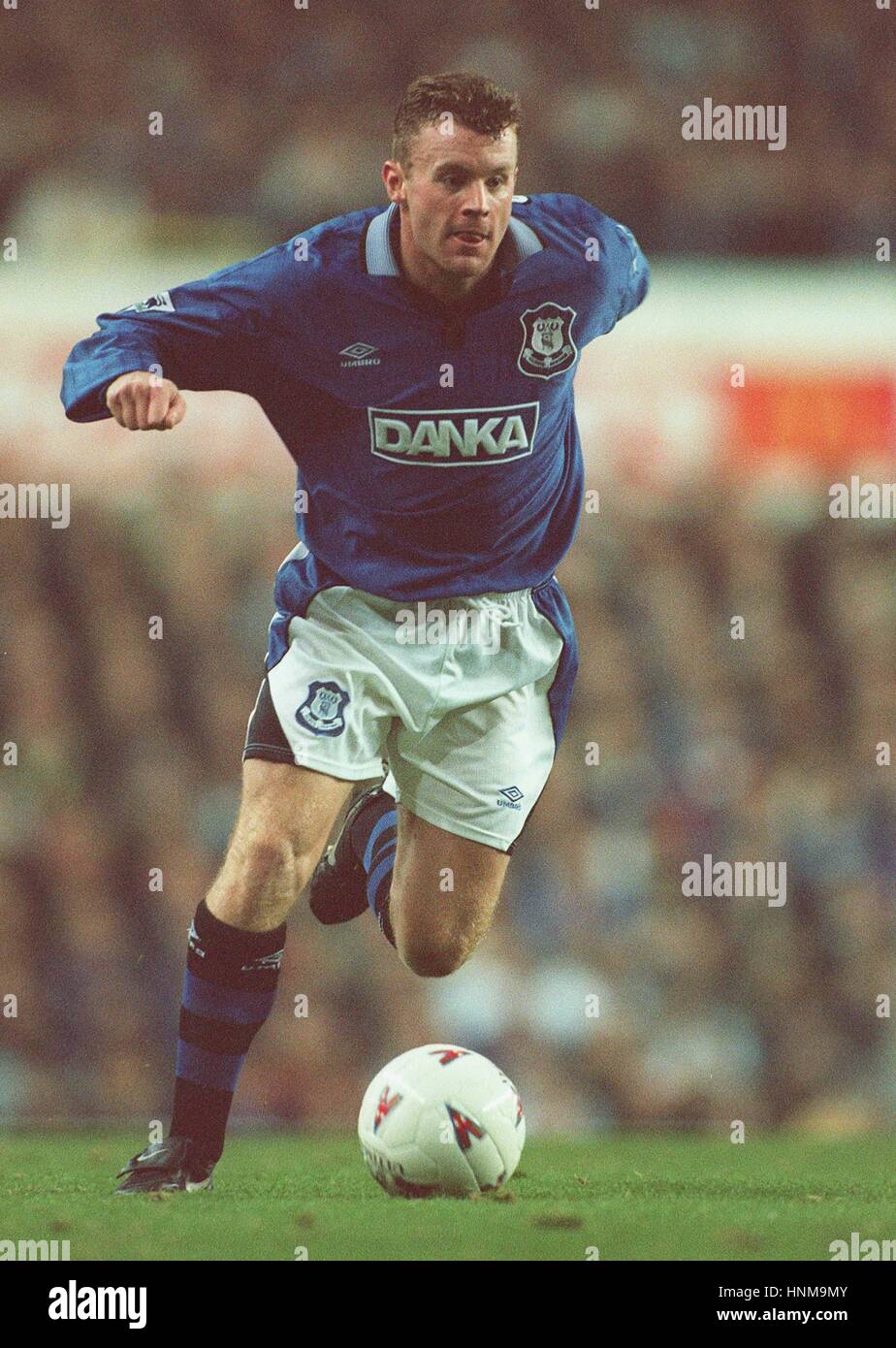 GRAHAM STUART EVERTON FC 05 December 1995 Stock Photo - Alamy