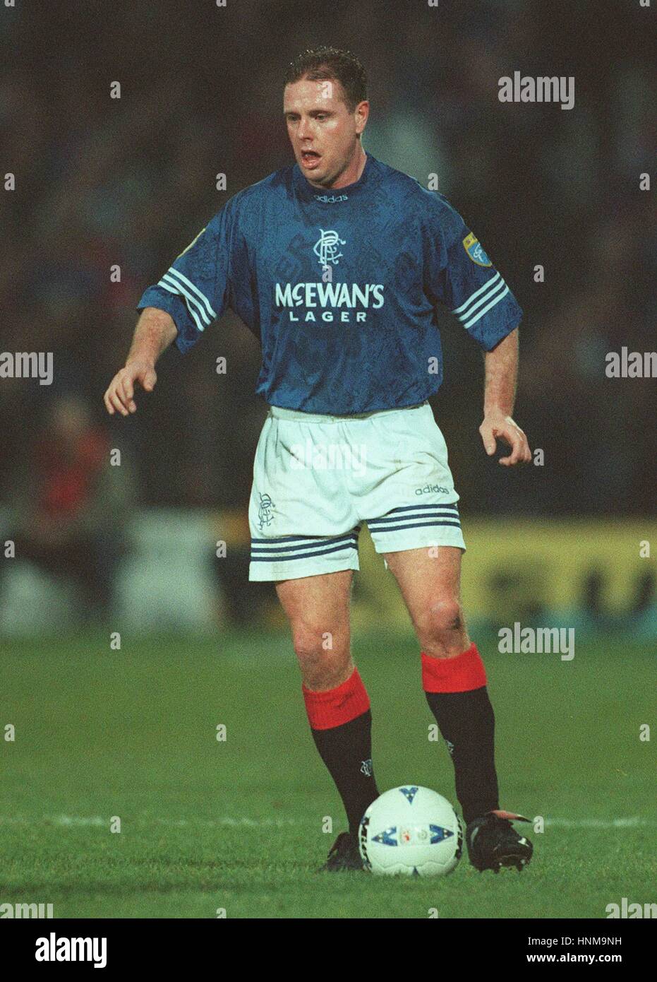 PAUL GASCOIGNE GLASGOW RANGERS FC 05 December 1995 Stock Photo - Alamy