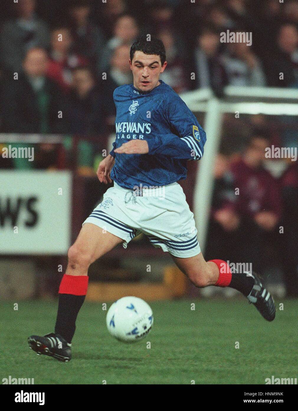CHARLIE MILLER GLASGOW RANGERS FC 05 December 1995 Stock Photo - Alamy