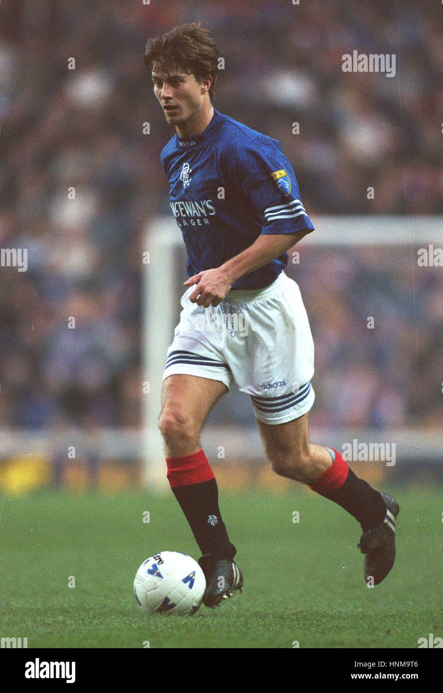 BRIAN LAUDRUP GLASGOW RANGERS FC 11 December 1995 Stock Photo - Alamy