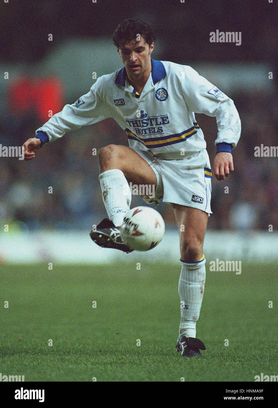 GARY SPEED LEEDS UNITED FC 25 January 1995 Stock Photo - Alamy