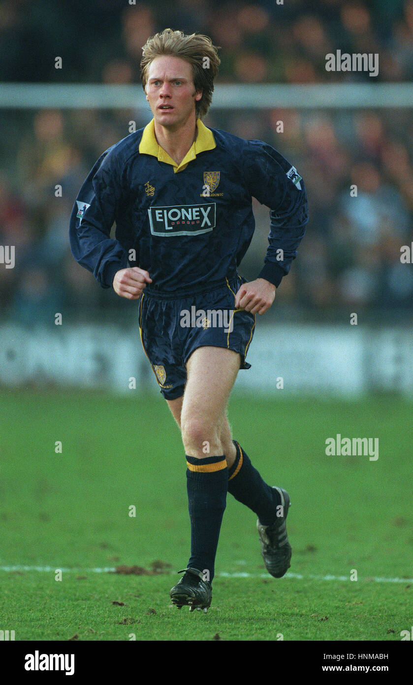 WARREN BARTON WIMBLEDON FC 07 February 1995 Stock Photo - Alamy