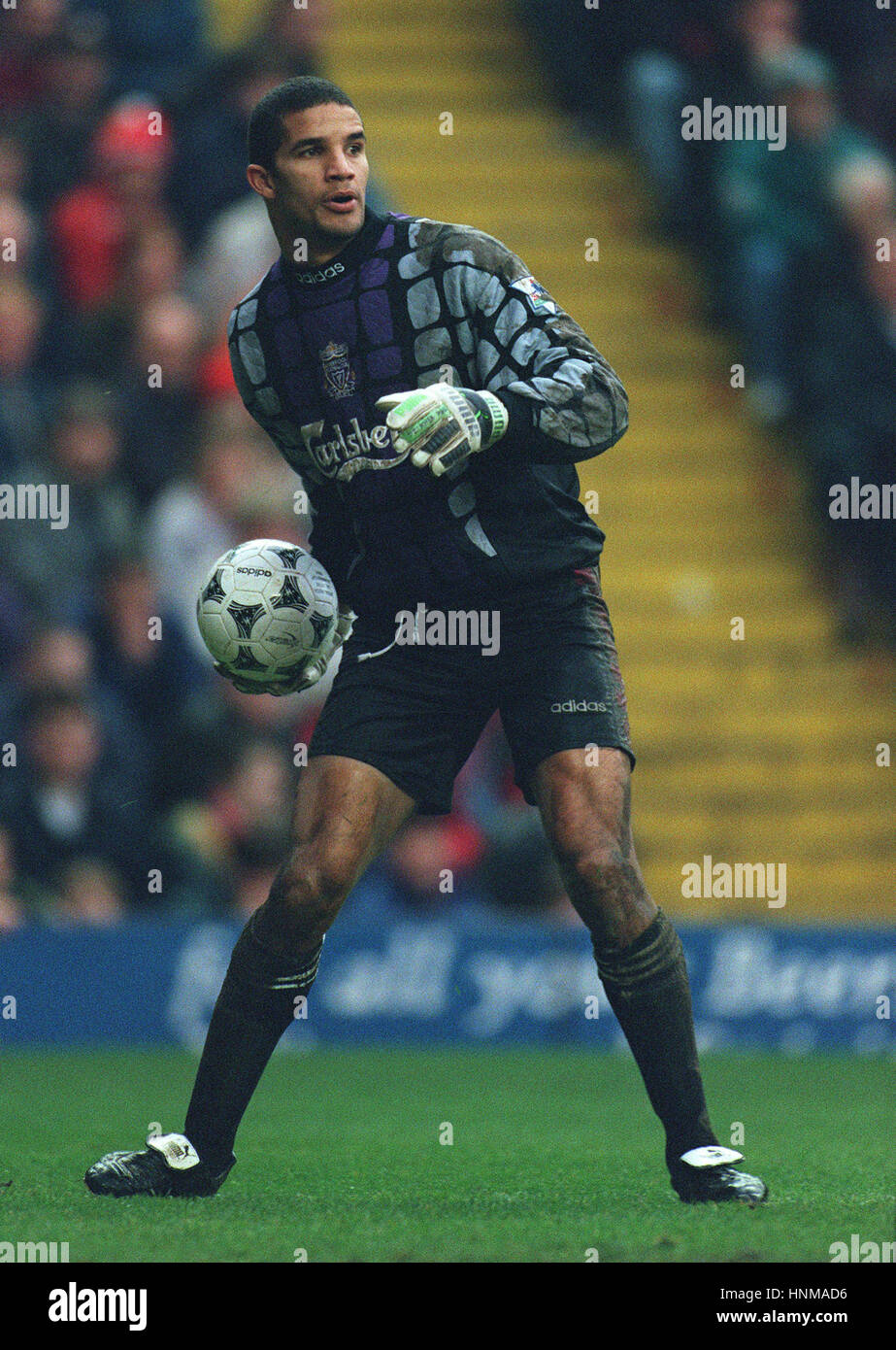 DAVID JAMES LIVERPOOL FC 16 February 1995 Stock Photo - Alamy
