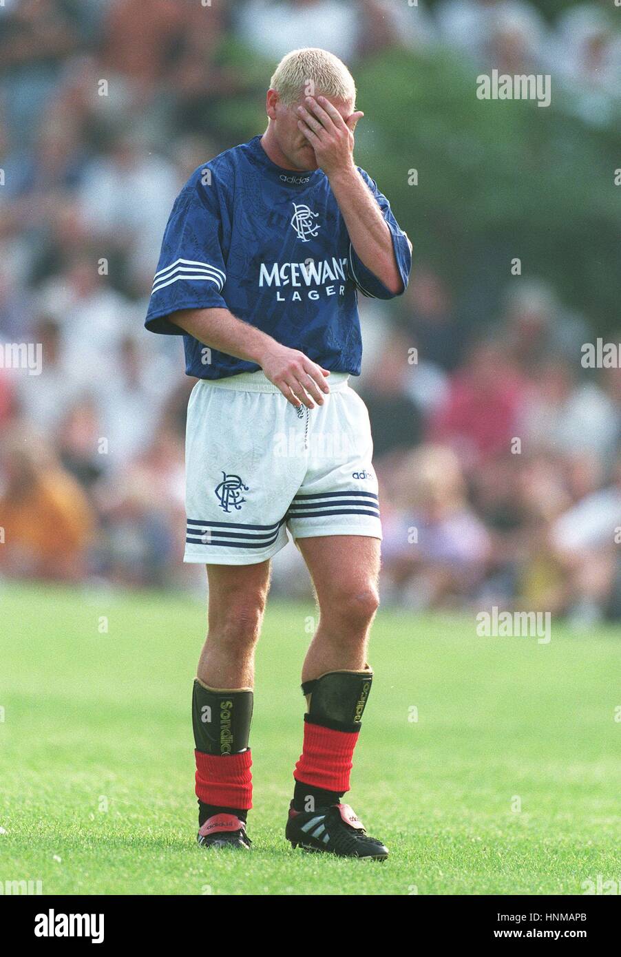 PAUL GASCOIGNE GLASGOW RANGERS FC 26 July 1995 Stock Photo - Alamy