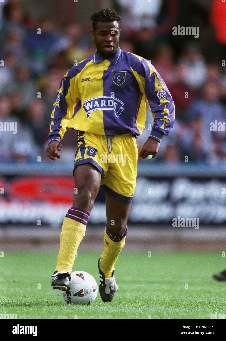 NATHAN BLAKE SHEFFIELD UNITED FC 06 October 1995 Stock Photo - Alamy