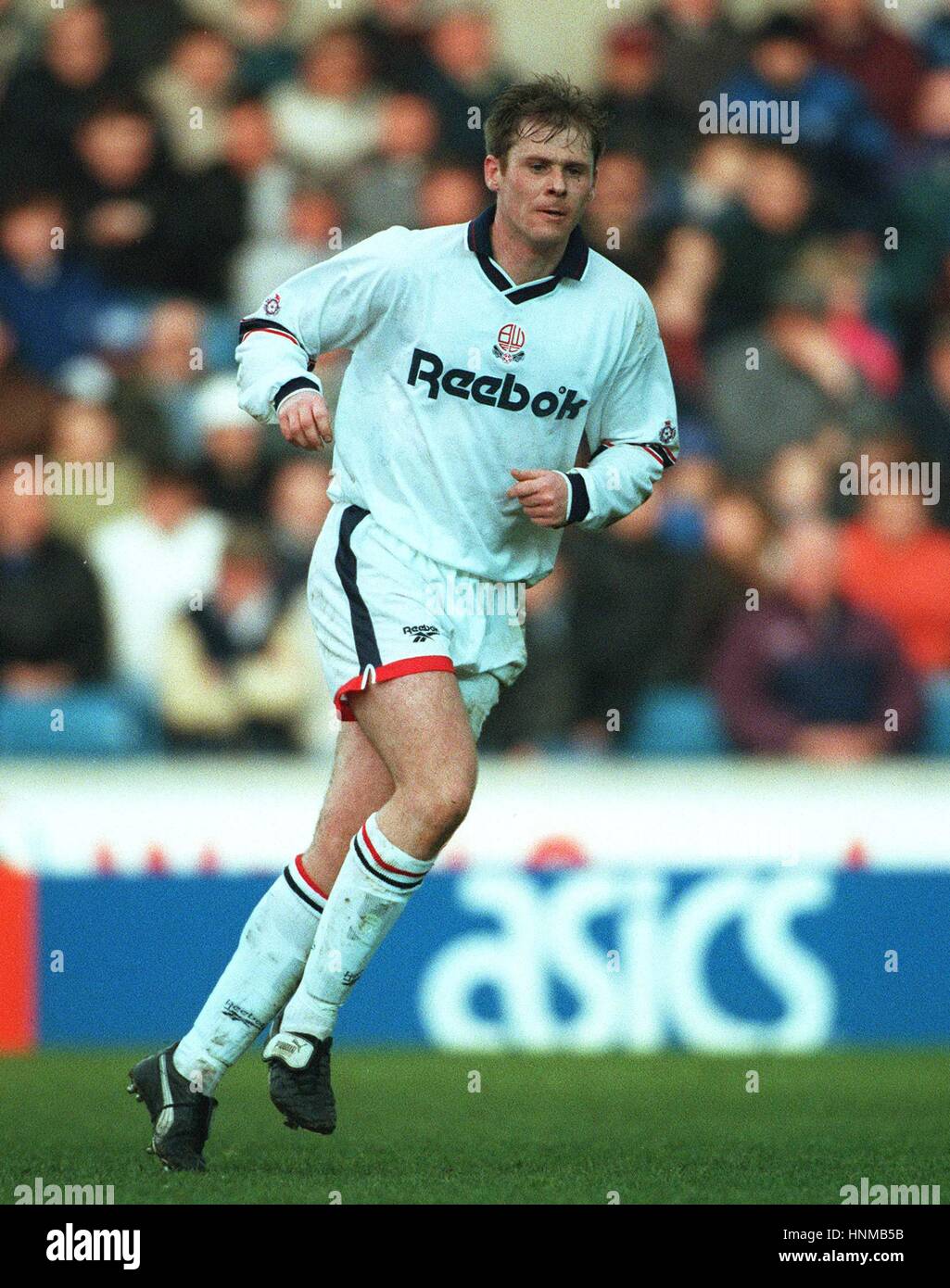 NEIL MCDONALD BOLTON WANDERERS FC NOW PREST 20 March 1995 Stock Photo ...